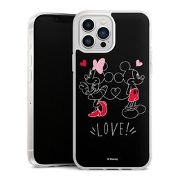 DeinDesign iPhone 13 Pro Max Handy Silikon H&uuml;lle Case transparent Handyh&uuml;lle Disney Love Silikon Case