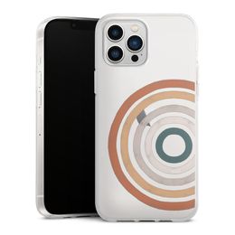 DeinDesign iPhone 13 Pro Max Handy Silikon H&uuml;lle Case transparent Handyh&uuml;lle Circle Rainbow Water Colour Silikon Case
