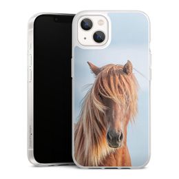 DeinDesign iPhone 13 Handy Silikon H&uuml;lle Case transparent Handyh&uuml;lle Animals Animal Look Horse Silikon Case