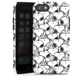 DeinDesign iPhone SE (2020) Handy Panzer Handyh&uuml;lle robuste Outdoor H&uuml;lle Schutzh&uuml;lle gl&auml;nzend Muster Snoopy Peanuts Tough Case