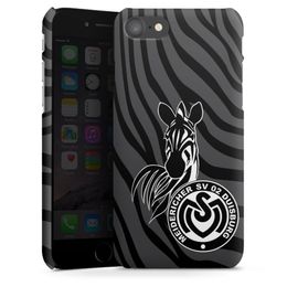 DeinDesign iPhone SE (2020) Handy Premium Case Smartphone Handyh&uuml;lle Schutzh&uuml;lle matt Msv Duisburg Zebra Muster Premium Case