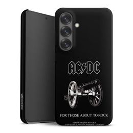 DeinDesign Galaxy S25 Handy Premium Case Smartphone Handyh&uuml;lle Schutzh&uuml;lle matt Music Acdc Merchandise Premium Case