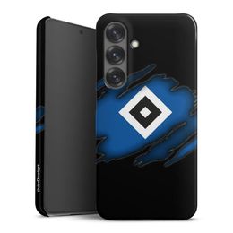 DeinDesign Galaxy S25 Handy Premium Case Smartphone Handyh&uuml;lle Schutzh&uuml;lle gl&auml;nzend Official Licensed Product Hsv Hamburger Sv Premium Case