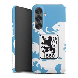 DeinDesign Galaxy S25 Handy Premium Case Smartphone Handyh&uuml;lle Schutzh&uuml;lle gl&auml;nzend Coat Of Arms Tsv 1860 M&uuml;nchen Official Licensed Product Premium Case