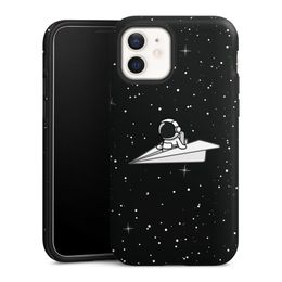 DeinDesign iPhone 12 mini Handy Panzer Handyh&uuml;lle robuste Outdoor H&uuml;lle Schutzh&uuml;lle matt Astronaut Comic Paper Tough Case