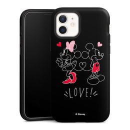 DeinDesign iPhone 12 mini Handy Panzer Handyh&uuml;lle robuste Outdoor H&uuml;lle Schutzh&uuml;lle matt Disney Love Tough Case