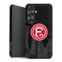 DeinDesign Galaxy S25 Handy Premium Case Smartphone Handyh&uuml;lle Schutzh&uuml;lle matt Official Licensed Product Logo Fortuna D&uuml;sseldorf Premium Case