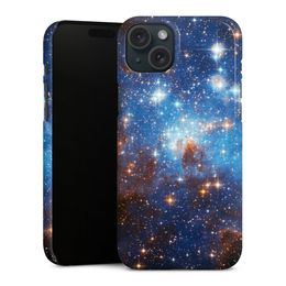 DeinDesign iPhone 15 Plus Handy Premium Case Smartphone Handyh&uuml;lle Schutzh&uuml;lle gl&auml;nzend Weltall Star Galaxy Premium Case