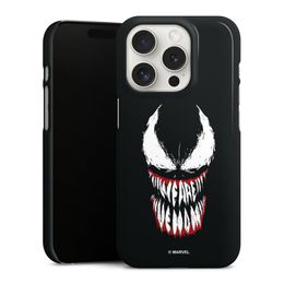 DeinDesign iPhone 15 Pro Handy Premium Case Smartphone Handyh&uuml;lle Schutzh&uuml;lle gl&auml;nzend Venom Marvel Official Licensed Product Premium Case