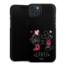 DeinDesign iPhone 15 Plus Handy Premium Case Smartphone Handyh&uuml;lle Schutzh&uuml;lle gl&auml;nzend Disney Love Premium Case
