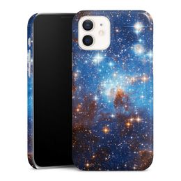 DeinDesign iPhone 12 Handy Premium Case Smartphone Handyh&uuml;lle Schutzh&uuml;lle gl&auml;nzend Weltall Star Galaxy Premium Case