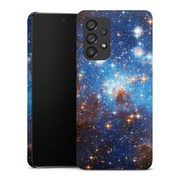 DeinDesign Galaxy A53 5G Handy Premium Case Smartphone Handyh&uuml;lle Schutzh&uuml;lle gl&auml;nzend Weltall Galaxy Star Premium Case