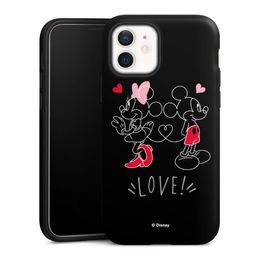 DeinDesign iPhone 12 Handy Panzer Handyh&uuml;lle robuste Outdoor H&uuml;lle Schutzh&uuml;lle matt Disney Love Tough Case