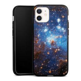 DeinDesign iPhone 12 mini Handy Silikon H&uuml;lle Case schwarz Handyh&uuml;lle Weltall Star Galaxy