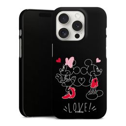 DeinDesign iPhone 15 Pro Handy Premium Case Smartphone Handyh&uuml;lle Schutzh&uuml;lle matt Disney Love Premium Case