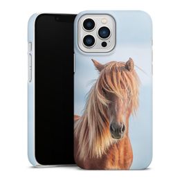 DeinDesign iPhone 13 Pro Max Handy Premium Case Smartphone Handyh&uuml;lle Schutzh&uuml;lle matt Animals Animal Look Horse Premium Case