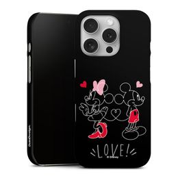 DeinDesign iPhone 16 Pro Handy Premium Case Smartphone Handyh&uuml;lle Schutzh&uuml;lle matt Disney Love Premium Case