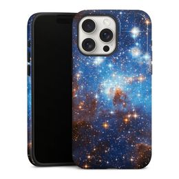 DeinDesign iPhone 15 Pro Max Handy Panzer Handyh&uuml;lle robuste Outdoor H&uuml;lle Schutzh&uuml;lle gl&auml;nzend Weltall Star Galaxy Tough Case