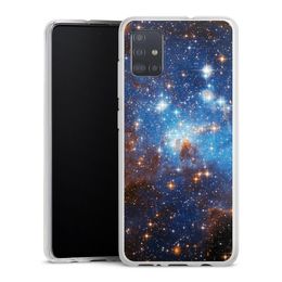 DeinDesign Galaxy A51 Handy Silikon H&uuml;lle Case transparent Handyh&uuml;lle Weltall Star Galaxy Silikon Case