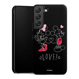 DeinDesign Galaxy S22 Handy Premium Case Smartphone Handyh&uuml;lle Schutzh&uuml;lle gl&auml;nzend Disney Love Premium Case