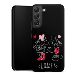 DeinDesign Galaxy S22 Handy Premium Case Smartphone Handyh&uuml;lle Schutzh&uuml;lle matt Disney Love Premium Case