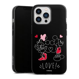 DeinDesign iPhone 13 Pro Handy Silikon H&uuml;lle Case schwarz Handyh&uuml;lle Disney Love
