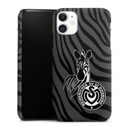 DeinDesign iPhone 11 Handy Premium Case Smartphone Handyh&uuml;lle Schutzh&uuml;lle matt Msv Duisburg Muster Zebra Premium Case