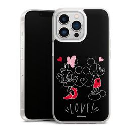 DeinDesign iPhone 13 Pro Handy Silikon H&uuml;lle Case transparent Handyh&uuml;lle Disney Love Silikon Case