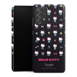 DeinDesign Galaxy A52s 5G Handy Premium Case Smartphone Handyh&uuml;lle Schutzh&uuml;lle gl&auml;nzend Kindheit Merchandise Hello Kitty Premium Case