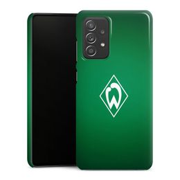 DeinDesign Galaxy A52s 5G Handy Premium Case Smartphone Handyh&uuml;lle Schutzh&uuml;lle gl&auml;nzend Logo Sv Werder Bremen Merchandise Premium Case