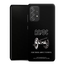 DeinDesign Galaxy A52s 5G Handy Premium Case Smartphone Handyh&uuml;lle Schutzh&uuml;lle matt Music Acdc Merchandise Premium Case
