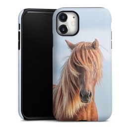 DeinDesign iPhone 11 Handy Panzer Handyh&uuml;lle robuste Outdoor H&uuml;lle Schutzh&uuml;lle matt Horse Animals Animal Look Tough Case