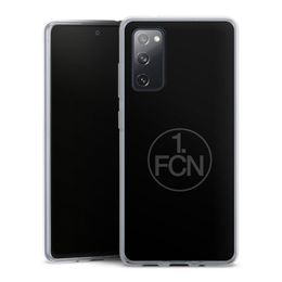 DeinDesign Galaxy S20 FE Handy Silikon H&uuml;lle Case transparent Handyh&uuml;lle 1. Fc N&uuml;rnberg Logo 1. Fcn Silikon Case