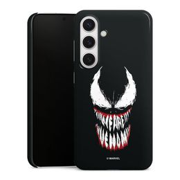DeinDesign Galaxy S24 Handy Premium Case Smartphone Handyh&uuml;lle Schutzh&uuml;lle gl&auml;nzend Venom Marvel Official Licensed Product Premium Case