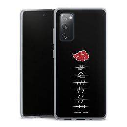 DeinDesign Galaxy S20 FE 5G Handy Silikon H&uuml;lle Case transparent Handyh&uuml;lle Naruto Shippuden Akatsuki Official Licensed Product Silikon Case
