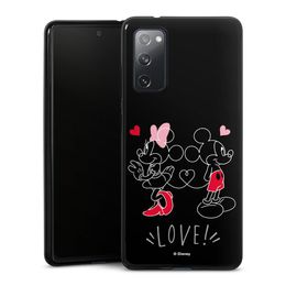 DeinDesign Galaxy S20 FE 5G Handy Silikon H&uuml;lle Case schwarz Handyh&uuml;lle Disney Love