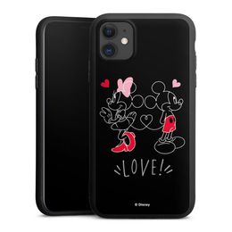 DeinDesign iPhone 11 Handy Premium Silikon H&uuml;lle Handyh&uuml;lle schwarz Case Disney Love Silikon Premium Case