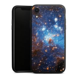 DeinDesign iPhone Xr Handy Premium Silikon H&uuml;lle Handyh&uuml;lle schwarz Case Weltall Star Galaxy Silikon Premium Case