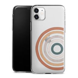 DeinDesign iPhone 11 Handy Slim Case Silikon Handyh&uuml;lle transparent H&uuml;lle extra d&uuml;nn Rainbow Circle Water Colour Silikon Slim Case