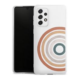 DeinDesign Galaxy A33 5G Handy Silikon H&uuml;lle Case transparent Handyh&uuml;lle Circle Rainbow Water Colour Silikon Case