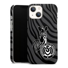 DeinDesign iPhone 13 Mini Handy Premium Case Smartphone Handyh&uuml;lle Schutzh&uuml;lle matt Zebra Msv Duisburg Muster Premium Case
