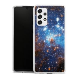 DeinDesign Galaxy A33 5G Handy Silikon H&uuml;lle Case transparent Handyh&uuml;lle Weltall Galaxy Star Silikon Case