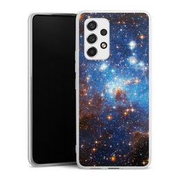 DeinDesign Galaxy A53 5G Handy Silikon H&uuml;lle Case transparent Handyh&uuml;lle Weltall Galaxy Star Silikon Case