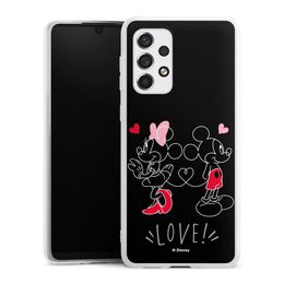 DeinDesign Galaxy A33 5G Handy Silikon H&uuml;lle Case transparent Handyh&uuml;lle Disney Love Silikon Case