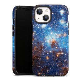 DeinDesign iPhone 13 Mini Handy Panzer Handyh&uuml;lle robuste Outdoor H&uuml;lle Schutzh&uuml;lle gl&auml;nzend Weltall Star Galaxy Tough Case