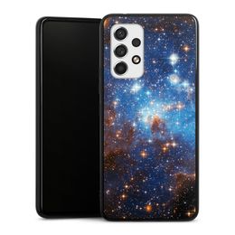 DeinDesign Galaxy A53 5G Handy Silikon H&uuml;lle Case schwarz Handyh&uuml;lle Weltall Galaxy Star