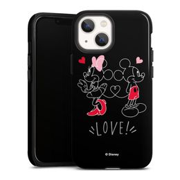 DeinDesign iPhone 13 Mini Handy Panzer Handyh&uuml;lle robuste Outdoor H&uuml;lle Schutzh&uuml;lle gl&auml;nzend Disney Love Tough Case