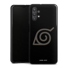 DeinDesign Galaxy A32 5G Handy Silikon H&uuml;lle Case schwarz Handyh&uuml;lle Naruto Shippuden Logo Konoha