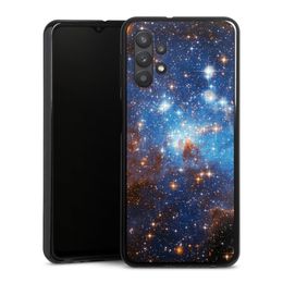 DeinDesign Galaxy A32 5G Handy Silikon H&uuml;lle Case schwarz Handyh&uuml;lle Weltall Galaxy Star