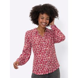 Heine Bluse Damen Gr&ouml;&szlig;e XS rot / wei&szlig;